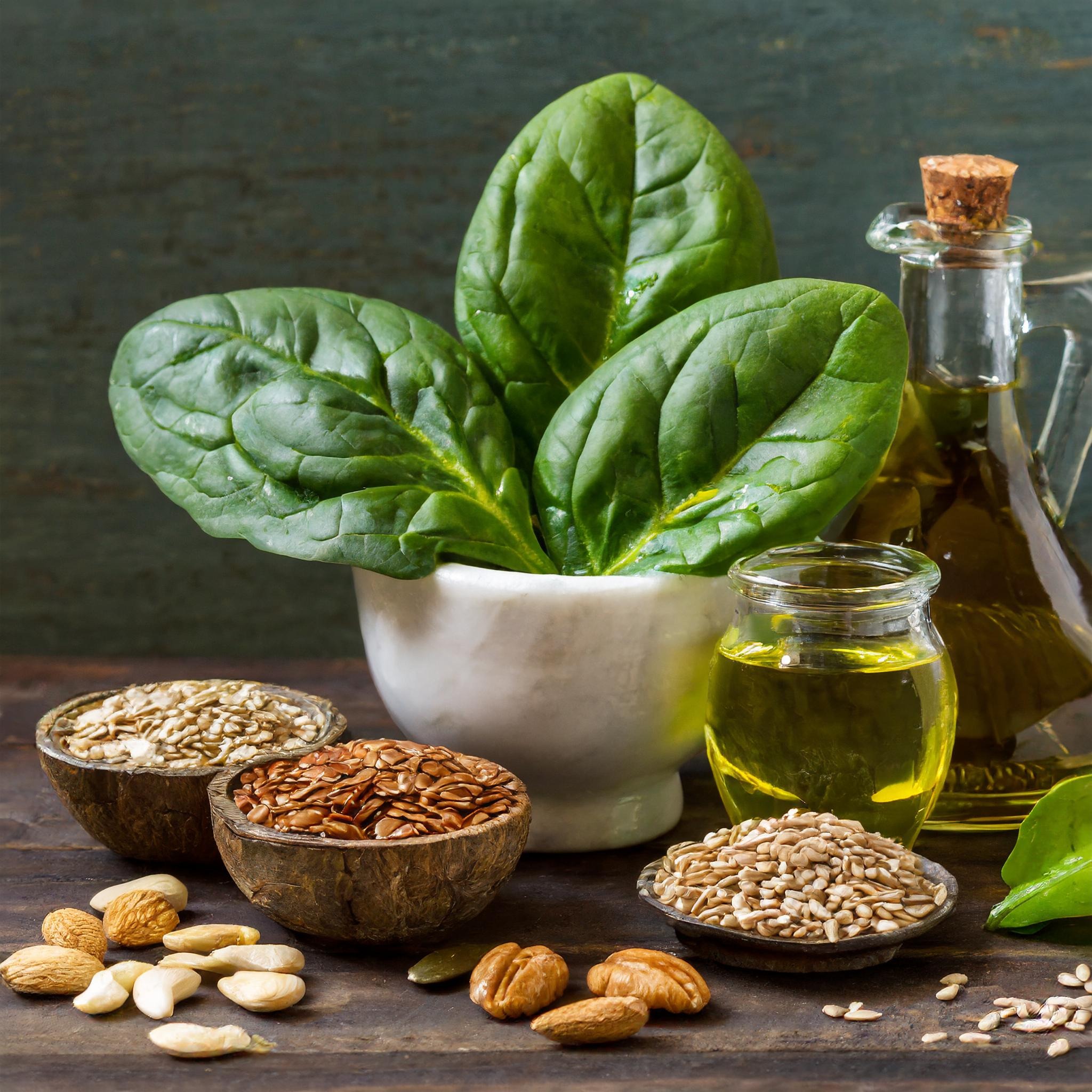 Spinach and seeds – healthyeatingguru.com