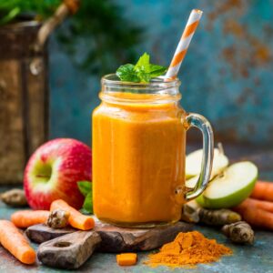 Carrot Ginger Apple & Turmeric Smoothie – healthyeatingguru.com